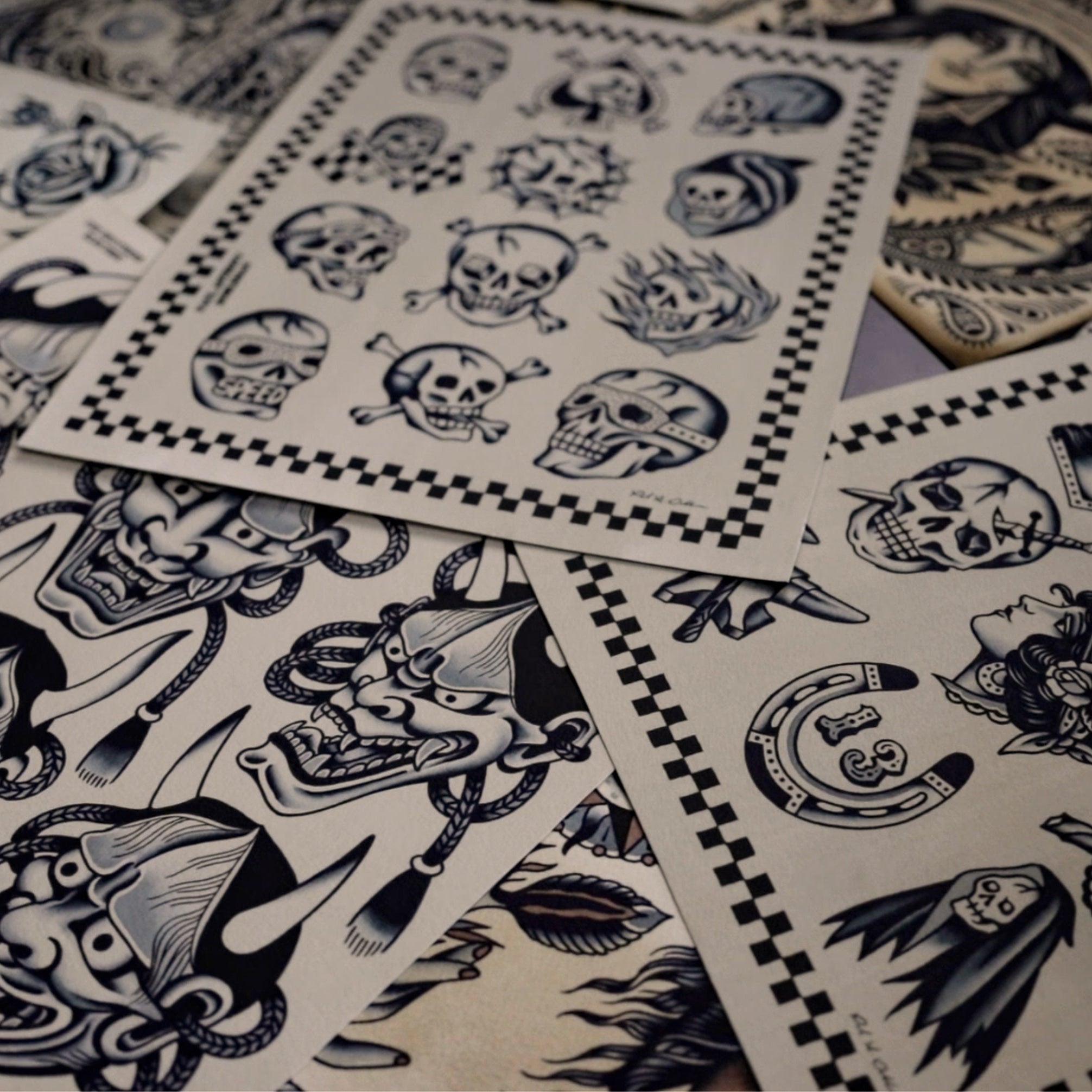HAND PAINTED TATTOO FLASH – Tattoo Dream