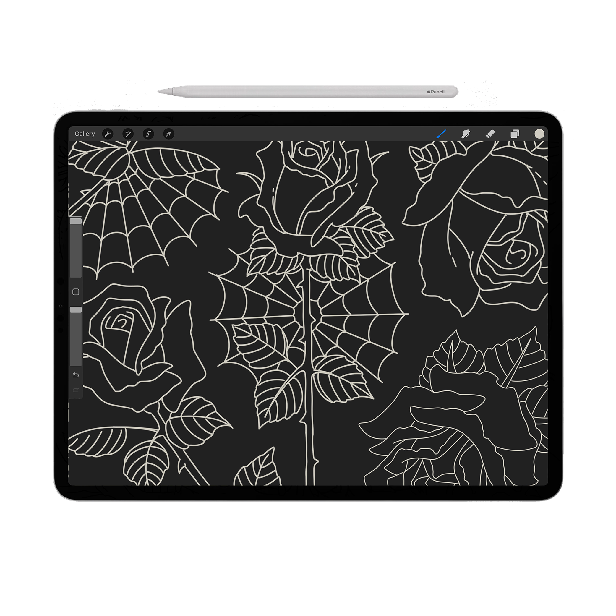 Procreate Tattoo Stamp | Gangster Roses – Tattoo Dream